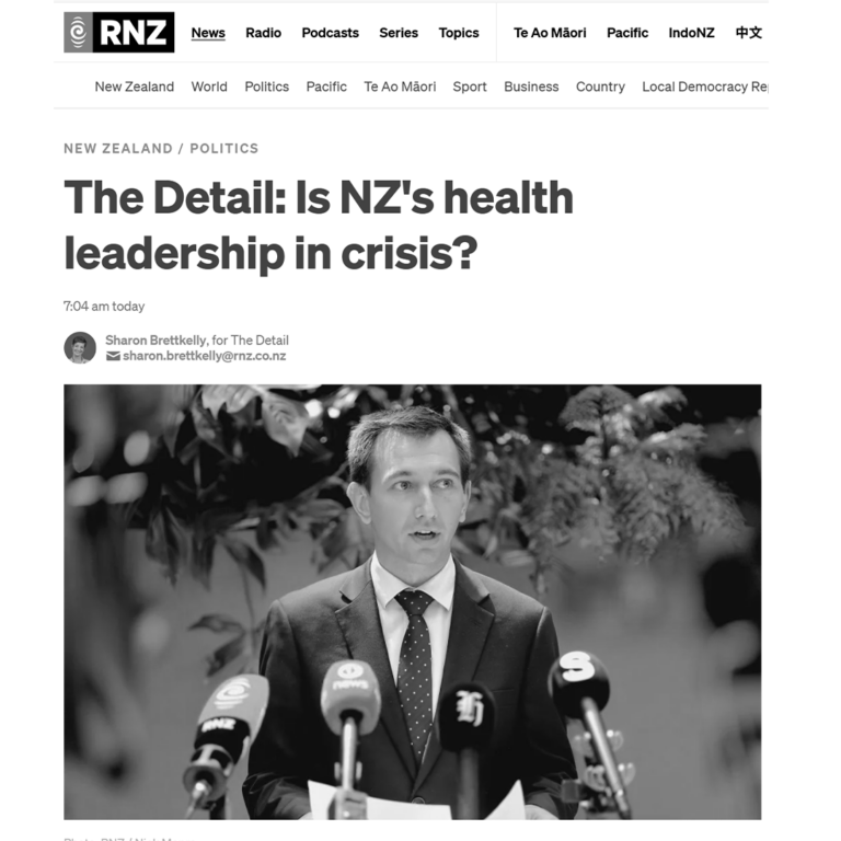 The Detail: Is NZ’s health leadership in crisis? - New Zealand Resident ...